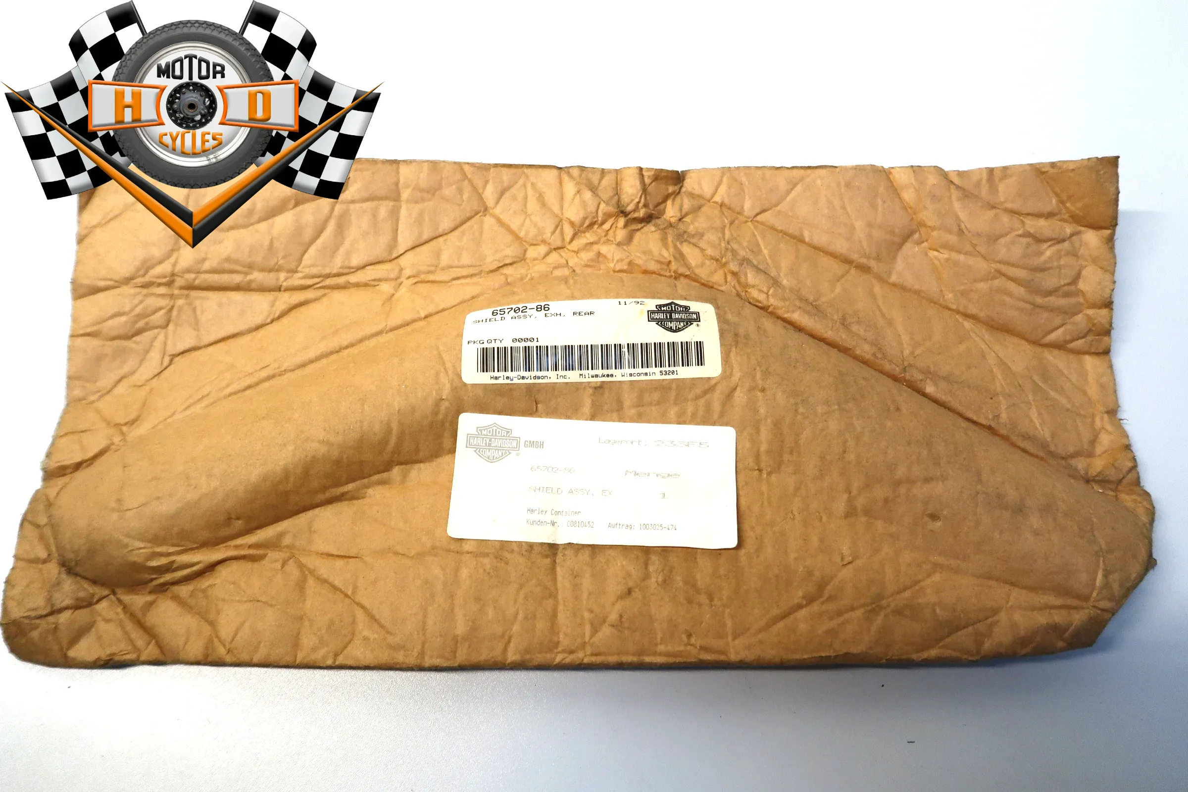 Original Harley-Davidson Hitzeschild Heat Shield Assy rear 65702-86 ...